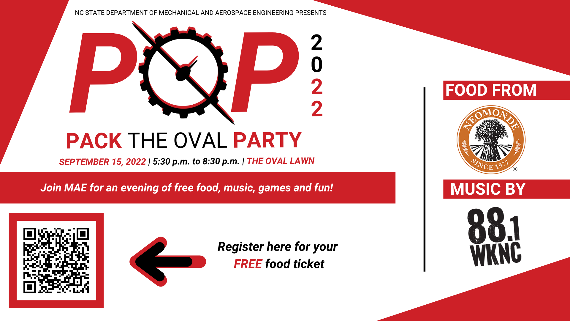 MAE POP (Pack the Oval Party) 2022 – Mechanical and Aerospace Engineering